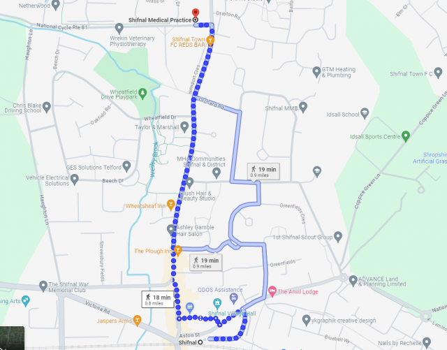 Travel Plan – Shifnal & Priorslee Medical Practice